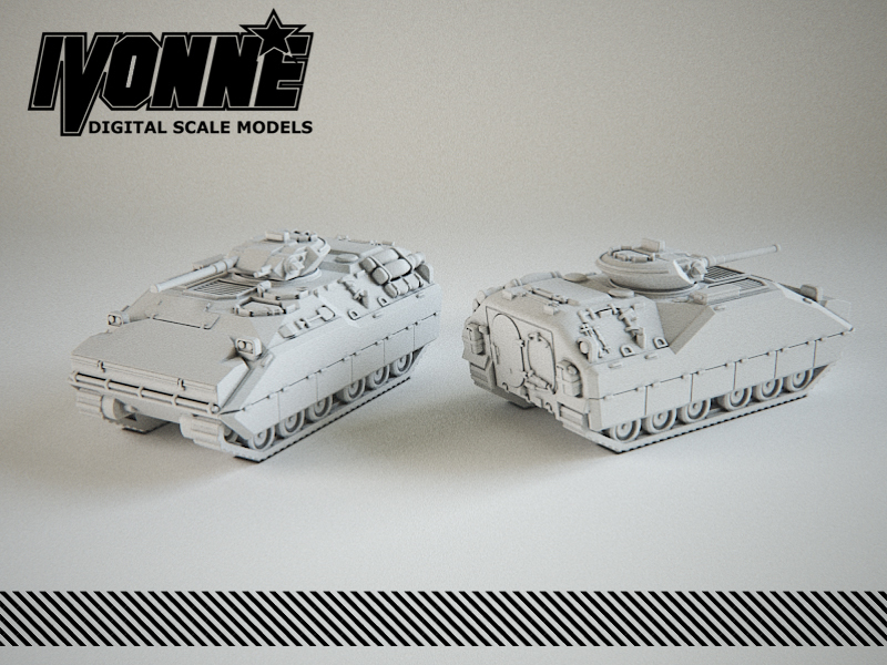 🪖 XM723 MICV Military Vehicle・ STL File for ・Cults